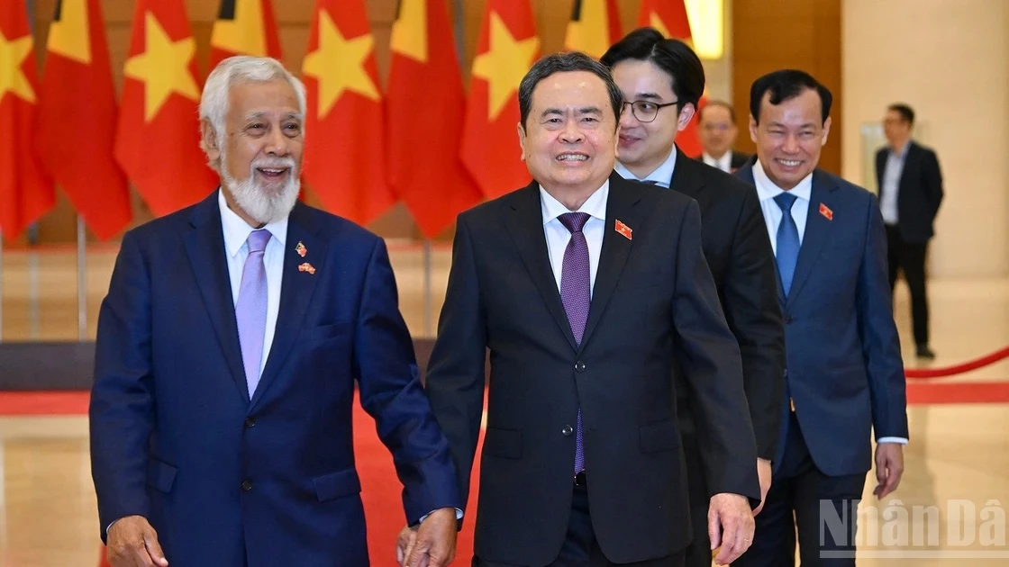 [Ảnh] Chủ tịch Quốc hội Trần Thanh Mẫn hội kiến Thủ tướng Timor-Leste ...